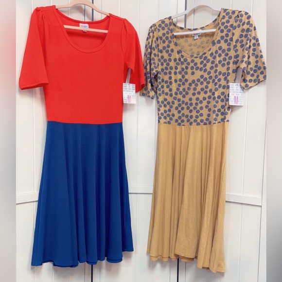 LuLaRoe | Dresses | 2 New Lularoe Nicole Dresses | Poshmark